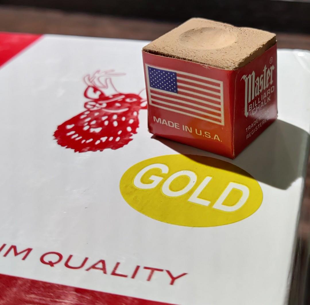 Master Billiard Pool chalk - gold color, Sports Equipment, Sports ...