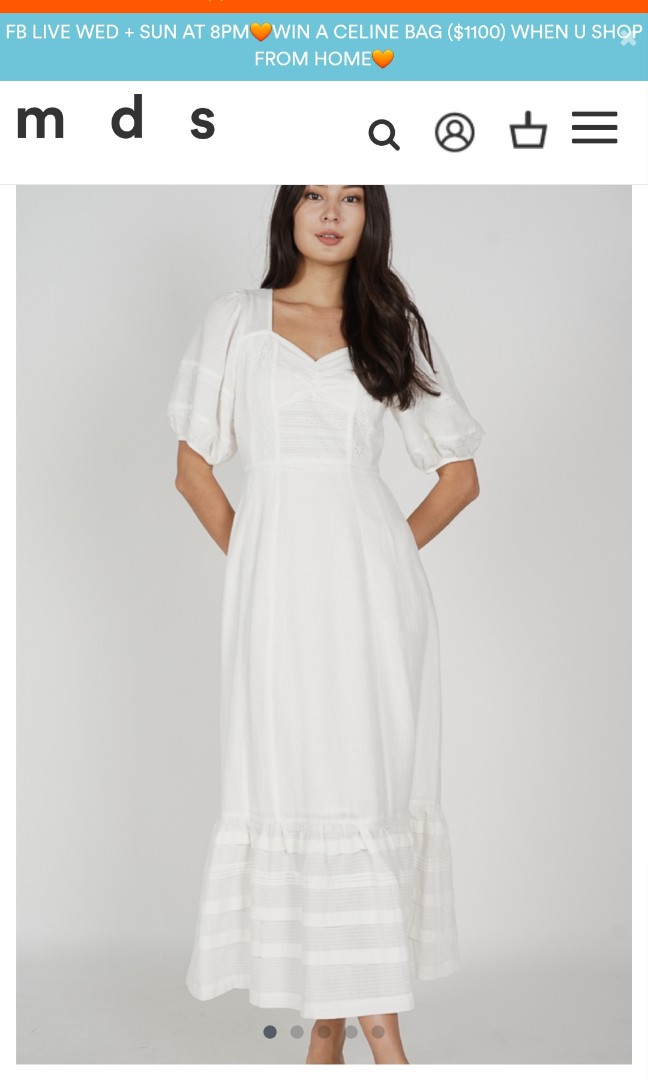 MDS Tiffany Crochet Dress in White, Women's Fashion, Dresses & Sets, Dresses on Carousell