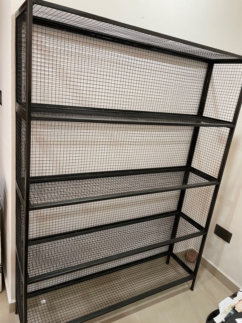 Metal cage rack, Furniture & Home Living, Furniture, Shelves, Cabinets ...