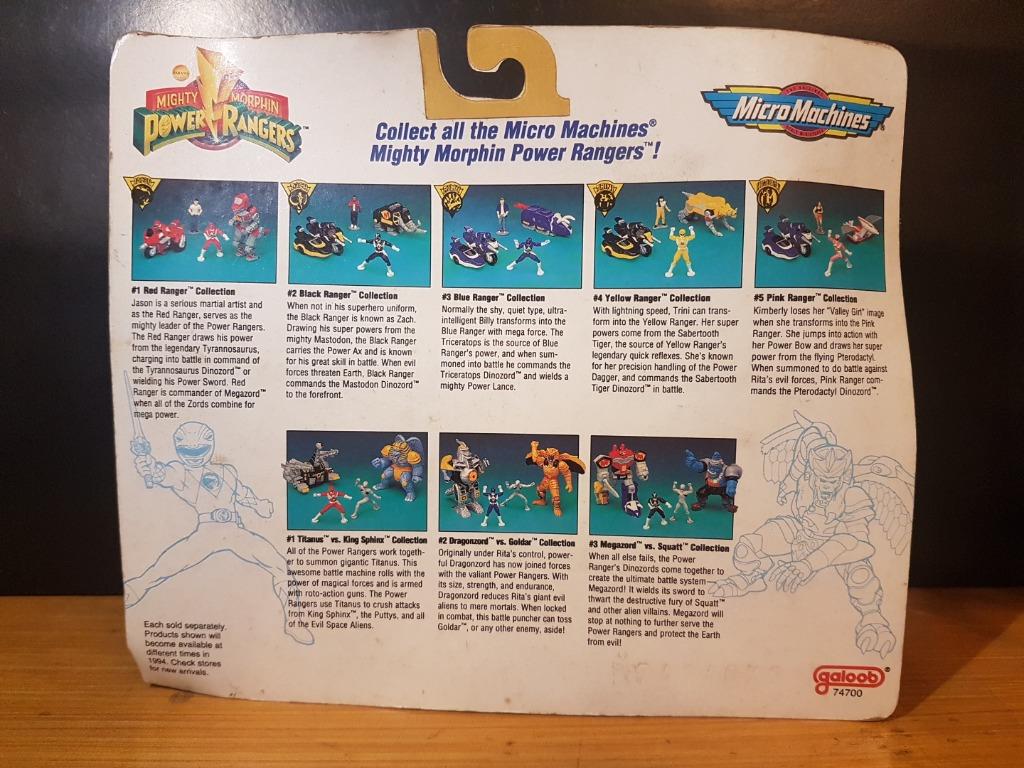 Micro Machines: Power Rangers #4 Yellow Ranger, Hobbies & Toys, Toys ...
