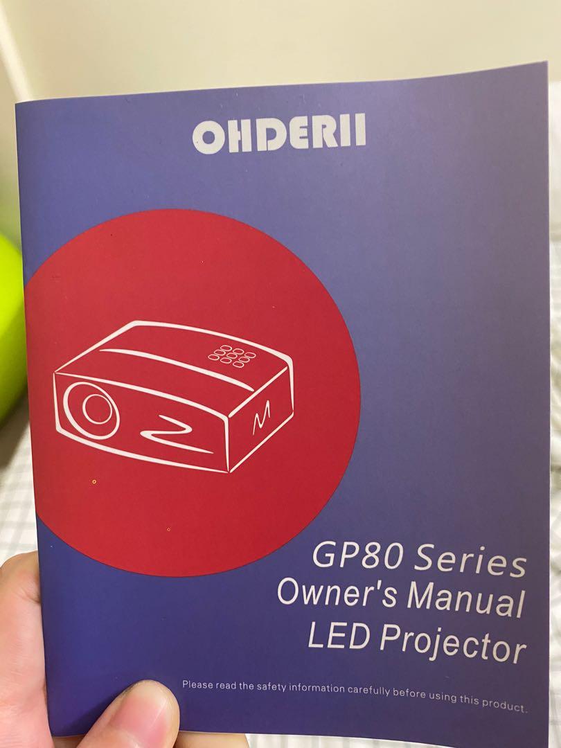 OHDERII projector, TV & Home Appliances, TV & Entertainment, Projectors ...