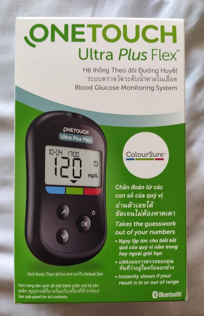Onetouch Ultra Plus Flex Blood Glucose Monitoring System with extra ...