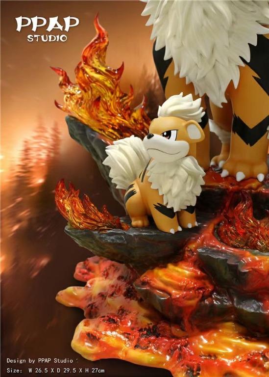PPAP Studio Pokemon Statue Growlithe Arcanine , Hobbies & Toys, Toys ...