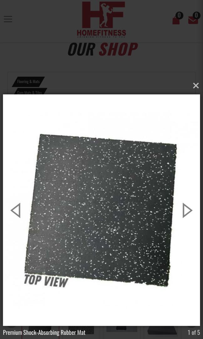 Premium shock absorbing rubber mat, Sports Equipment, Exercise ...