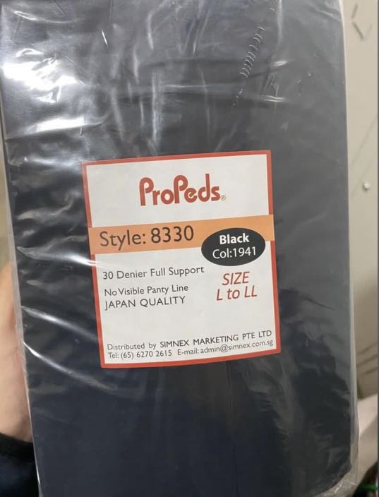 ProPeds Black Stokings PantyHose, Women's Fashion, Watches ...
