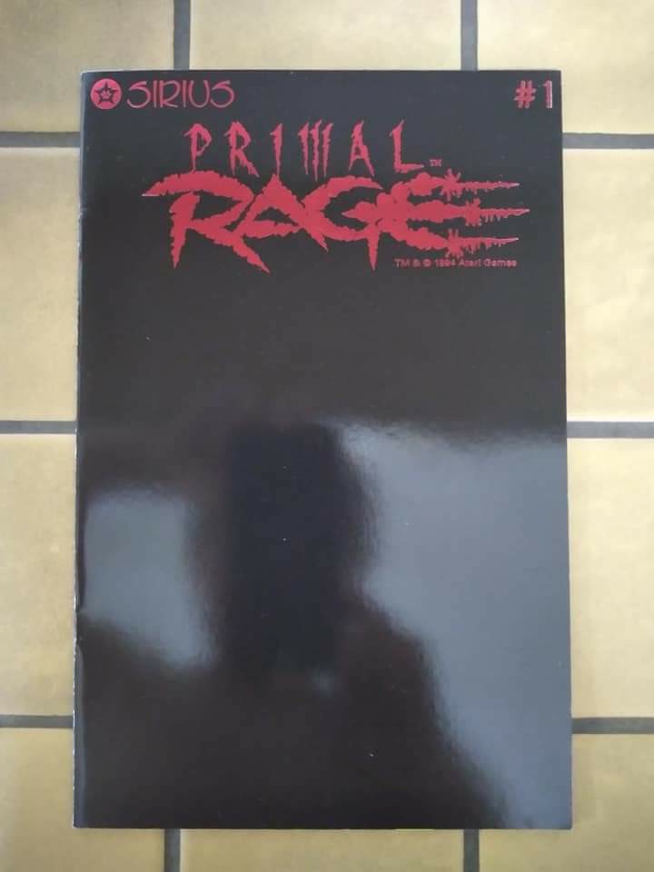 Rare Issue ! Primal Rage #1 ( Kevin Rasel - Cover Art ) Cardstock Cover ...