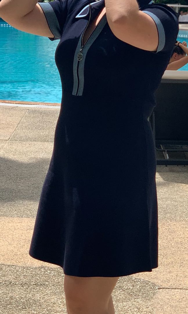 Sandro blue dress, Women's Fashion, Dresses & Sets, Dresses on Carousell