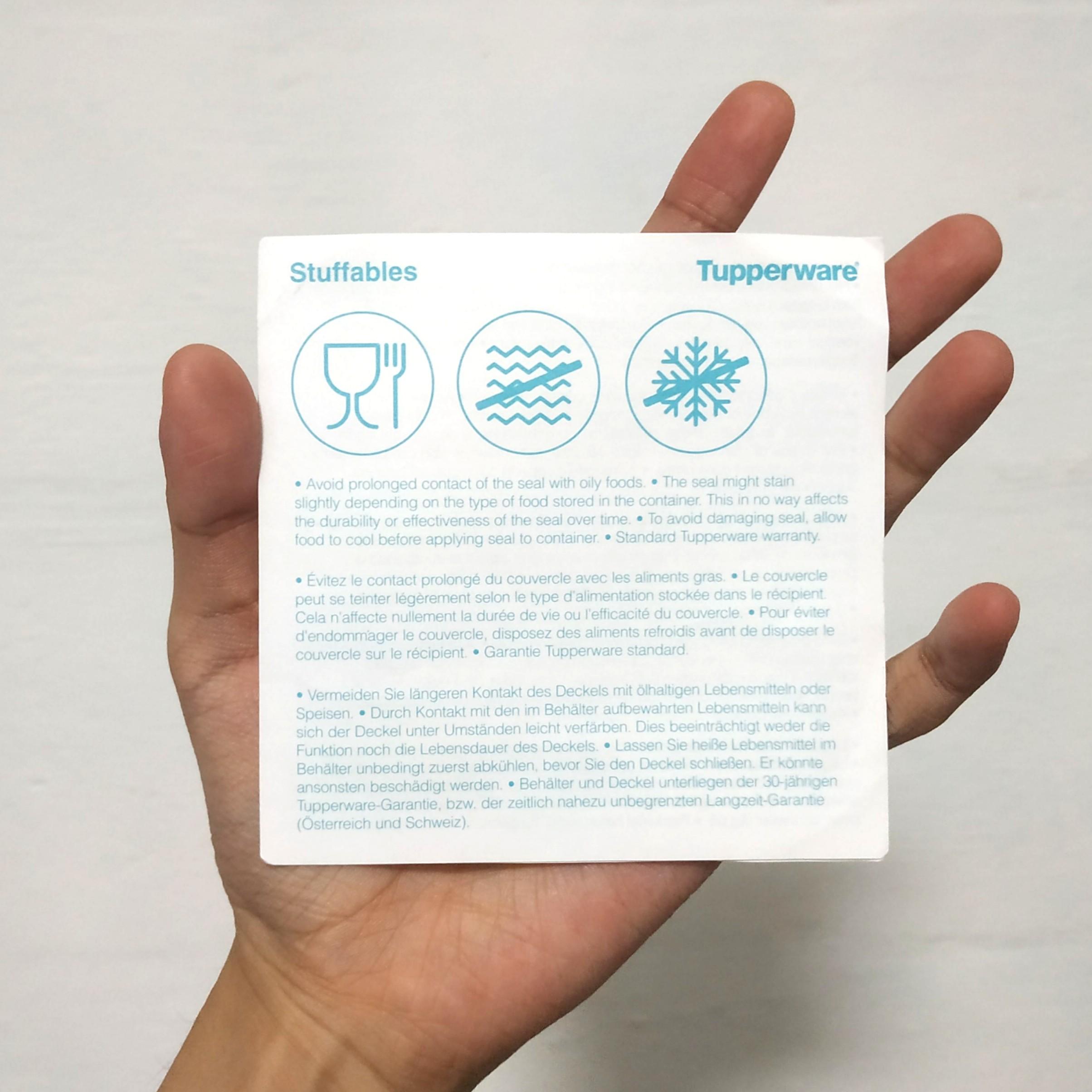 Tupperware 1.4L Expandable Stuffables Round Container, Furniture & Home ...