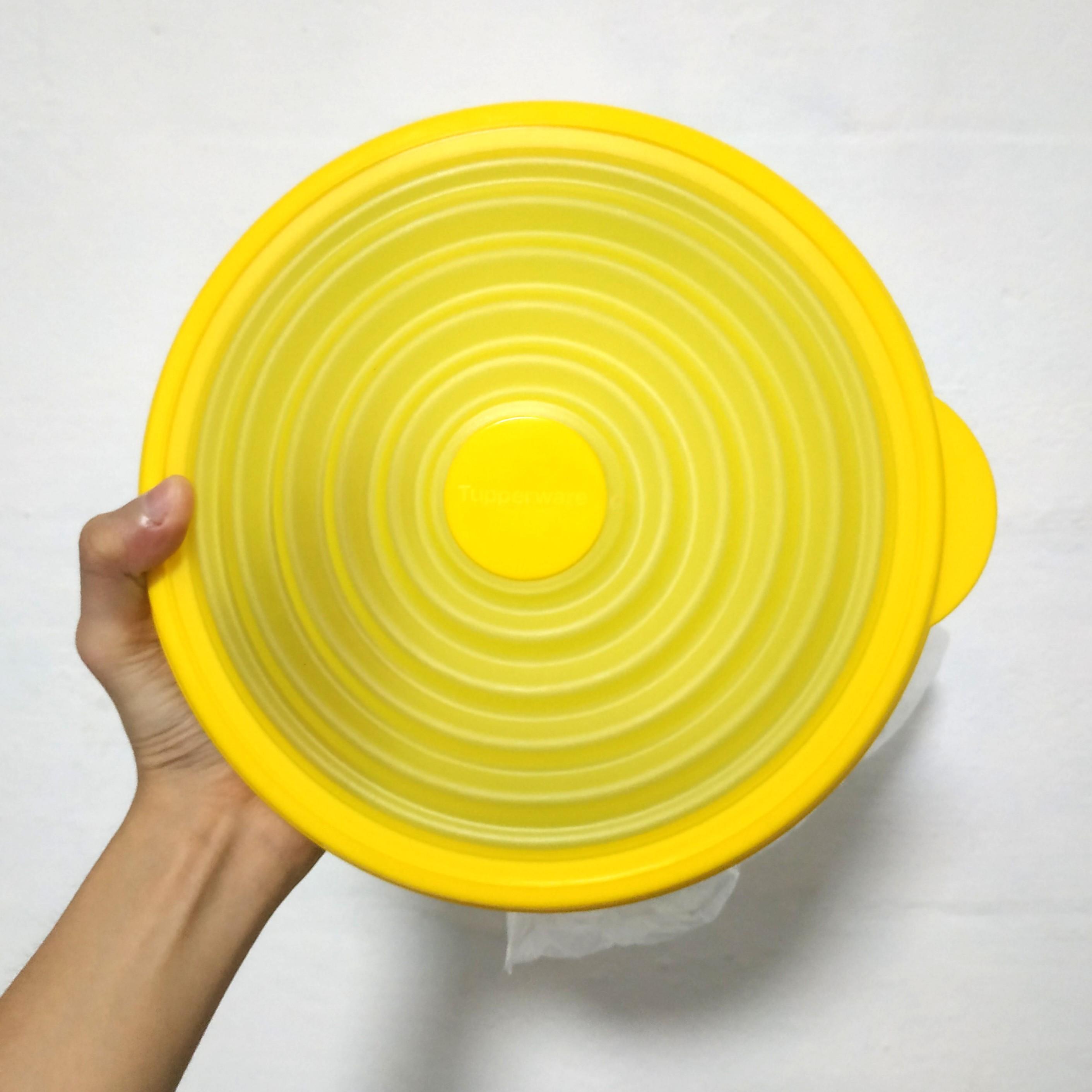 Tupperware 1.4L Expandable Stuffables Round Container, Furniture & Home ...