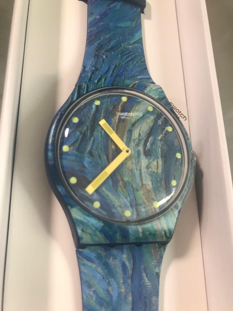 SWATCH watch Vincent Van Gogh starry night SWATCH, Men's Fashion ...