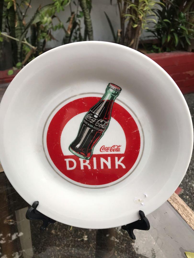 Vintage Coke Plate Porcelain Collectible USA, Hobbies & Toys ...
