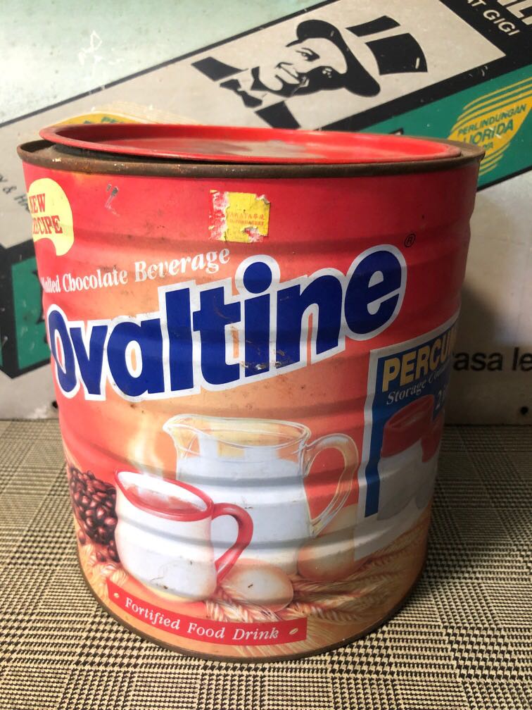 Vintage Ovaltine Large Tin 20cm, Hobbies & Toys, Memorabilia ...
