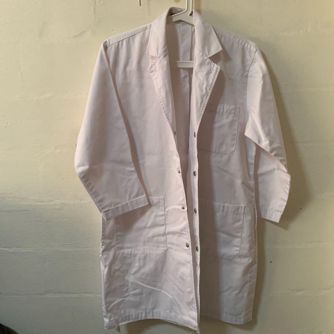 xs uncuffed lab coat science white medical research, Hobbies & Toys, Stationery & Craft ...