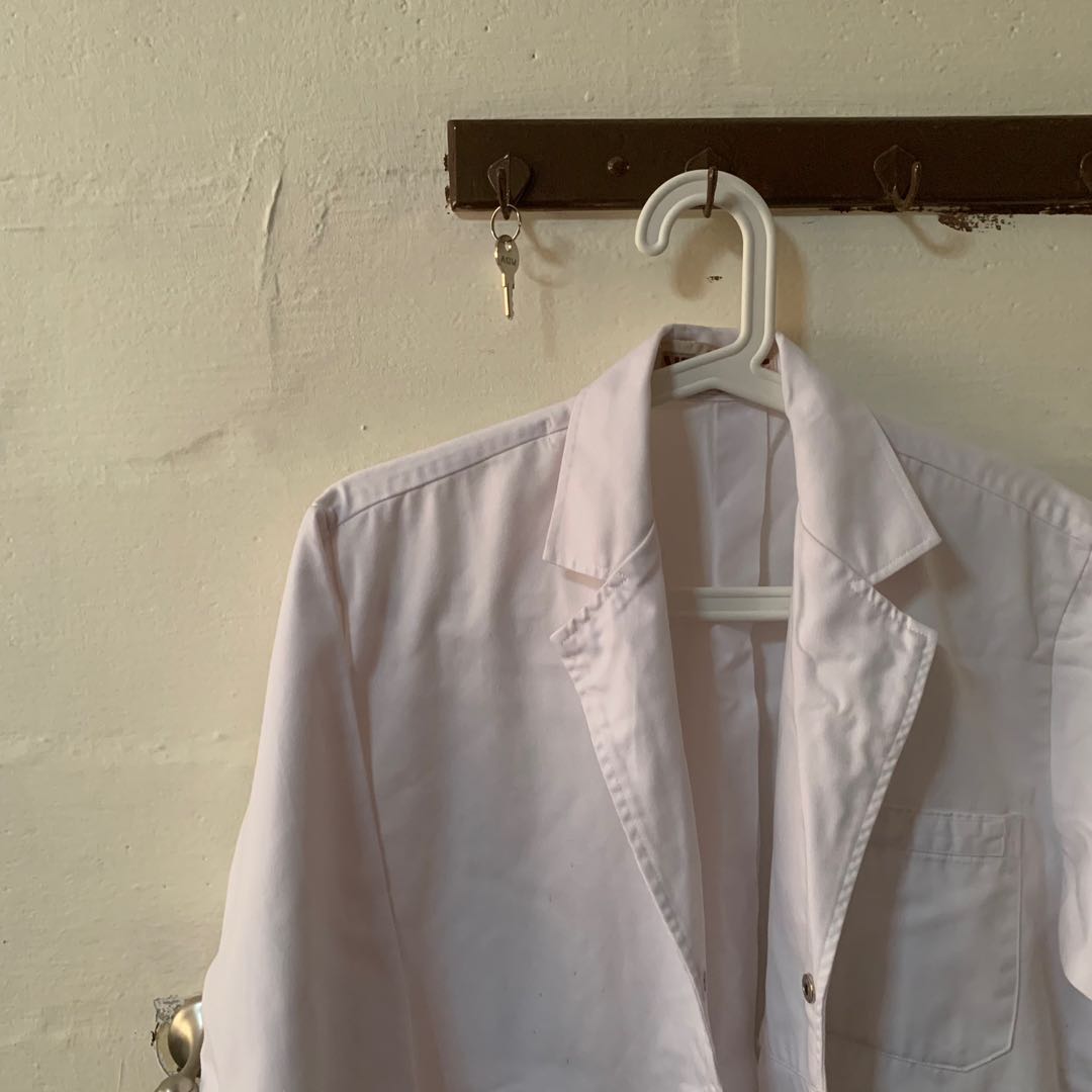 xs uncuffed lab coat science white medical research, Hobbies & Toys, Stationery & Craft ...