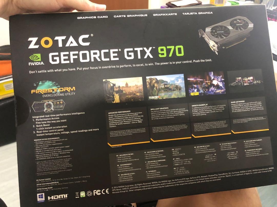 Zotac GeForce GTX 970 Dual fan 4GB DDR5, Computers & Tech, Parts ...