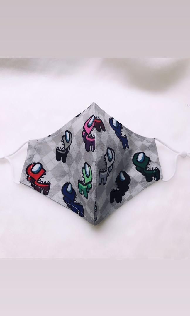 Among us mask(light grey), Health & Nutrition, Face Masks & Face ...