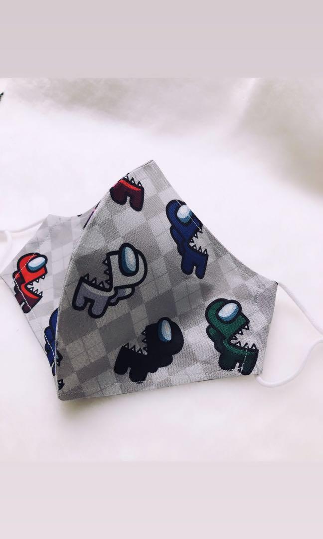 Among us mask(light grey), Health & Nutrition, Face Masks & Face ...
