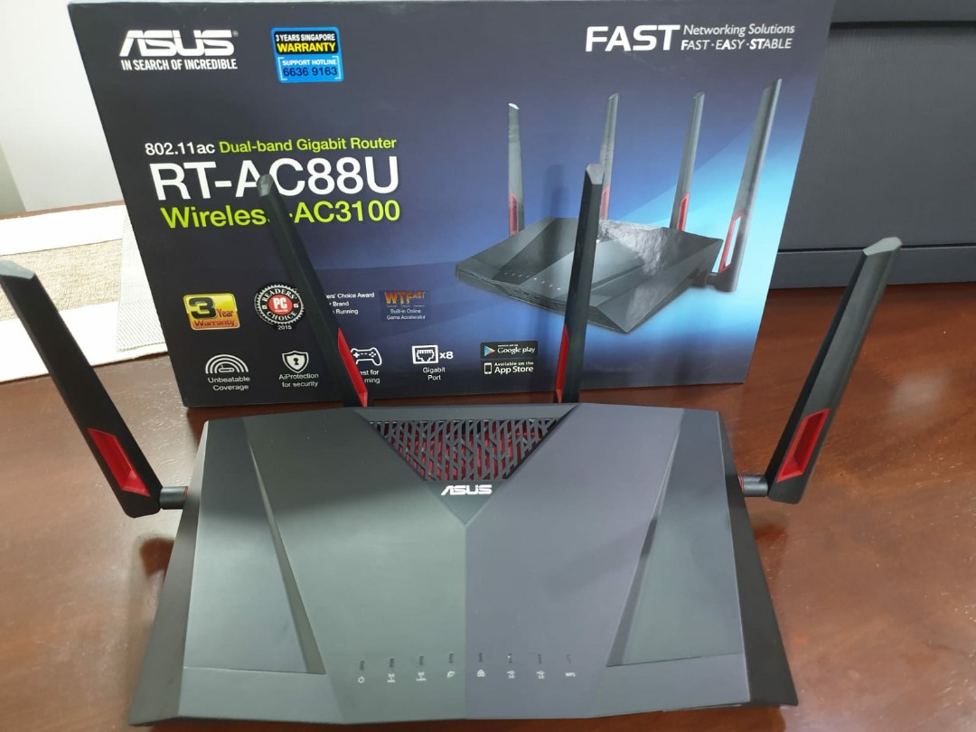 Asus RT-AC88U Router, Computers & Tech, Parts & Accessories, Networking ...
