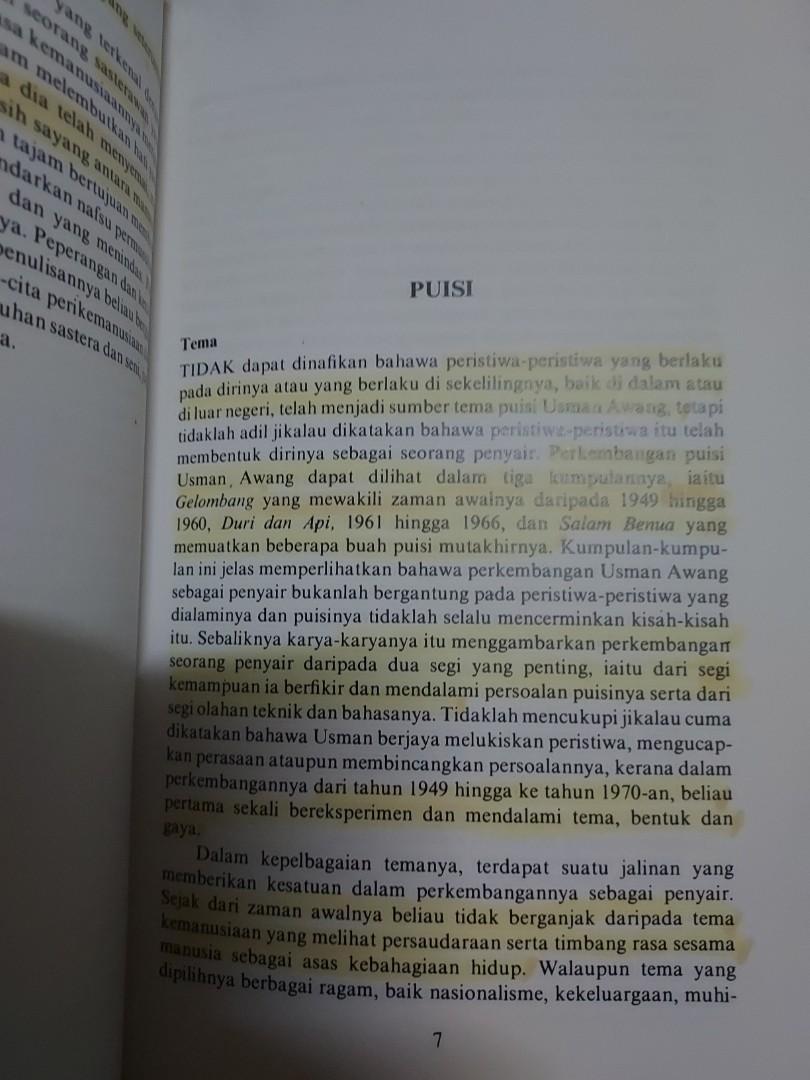 Buku Laporan Panel Anugerah Sastera Negara 1983 beserta tandatangan ...