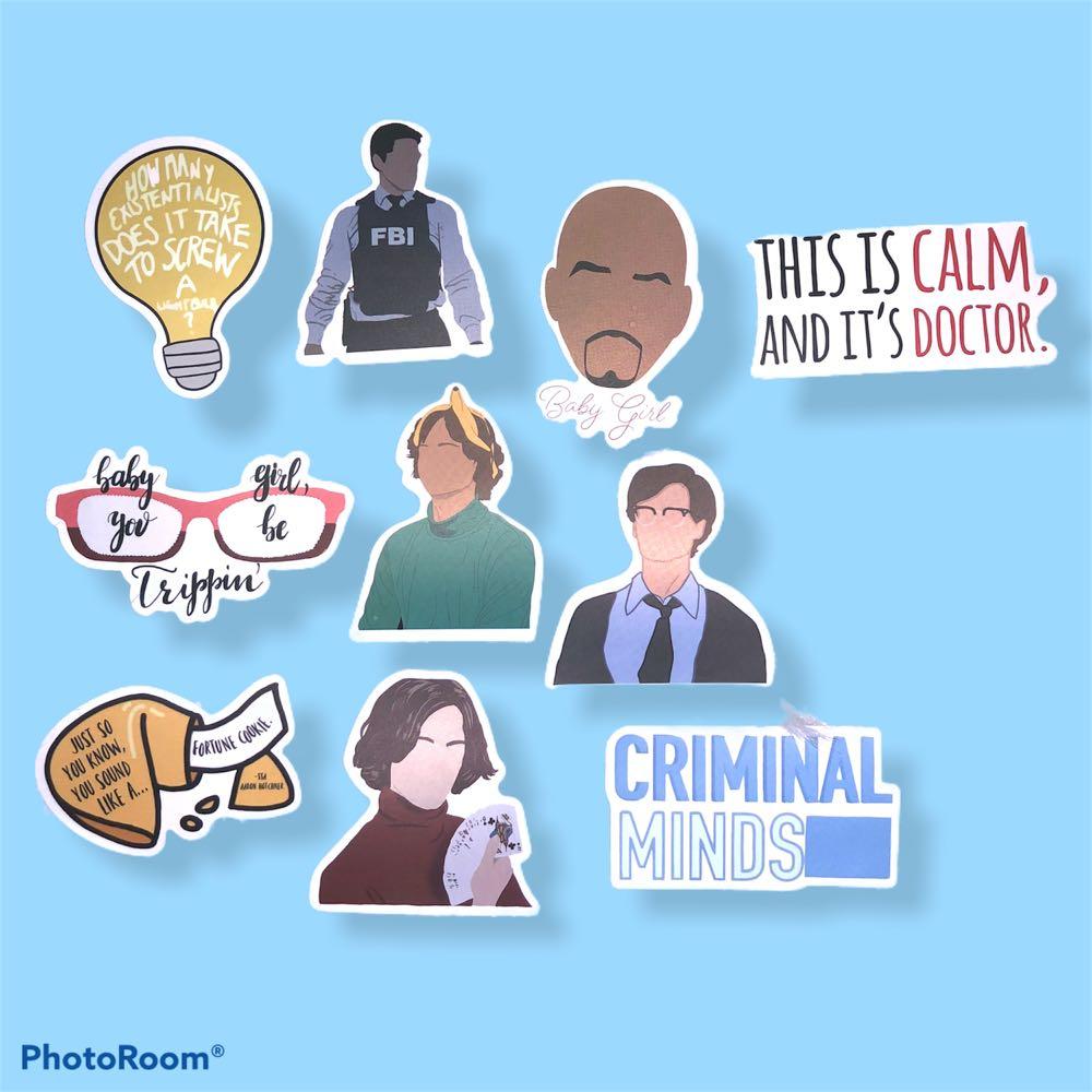 Criminal Minds Waterproof Sticker TV Show Design Pack, Hobbies & Toys ...
