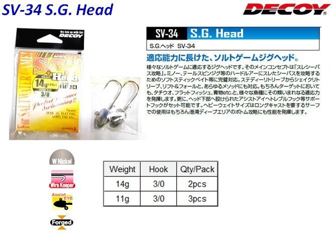 Decoy, S.G. HEAD SV-34, Sports Equipment, Bicycles & Parts, Parts & Accessories on Carousell