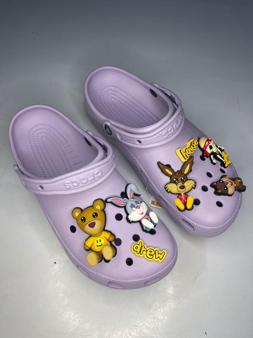 Drew x crocs v2, Men's Fashion, Footwear, Slippers & Slides on Carousell