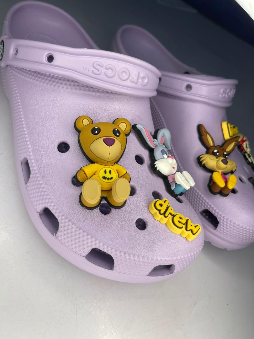 Drew x crocs v2, Men's Fashion, Footwear, Slippers & Slides on Carousell