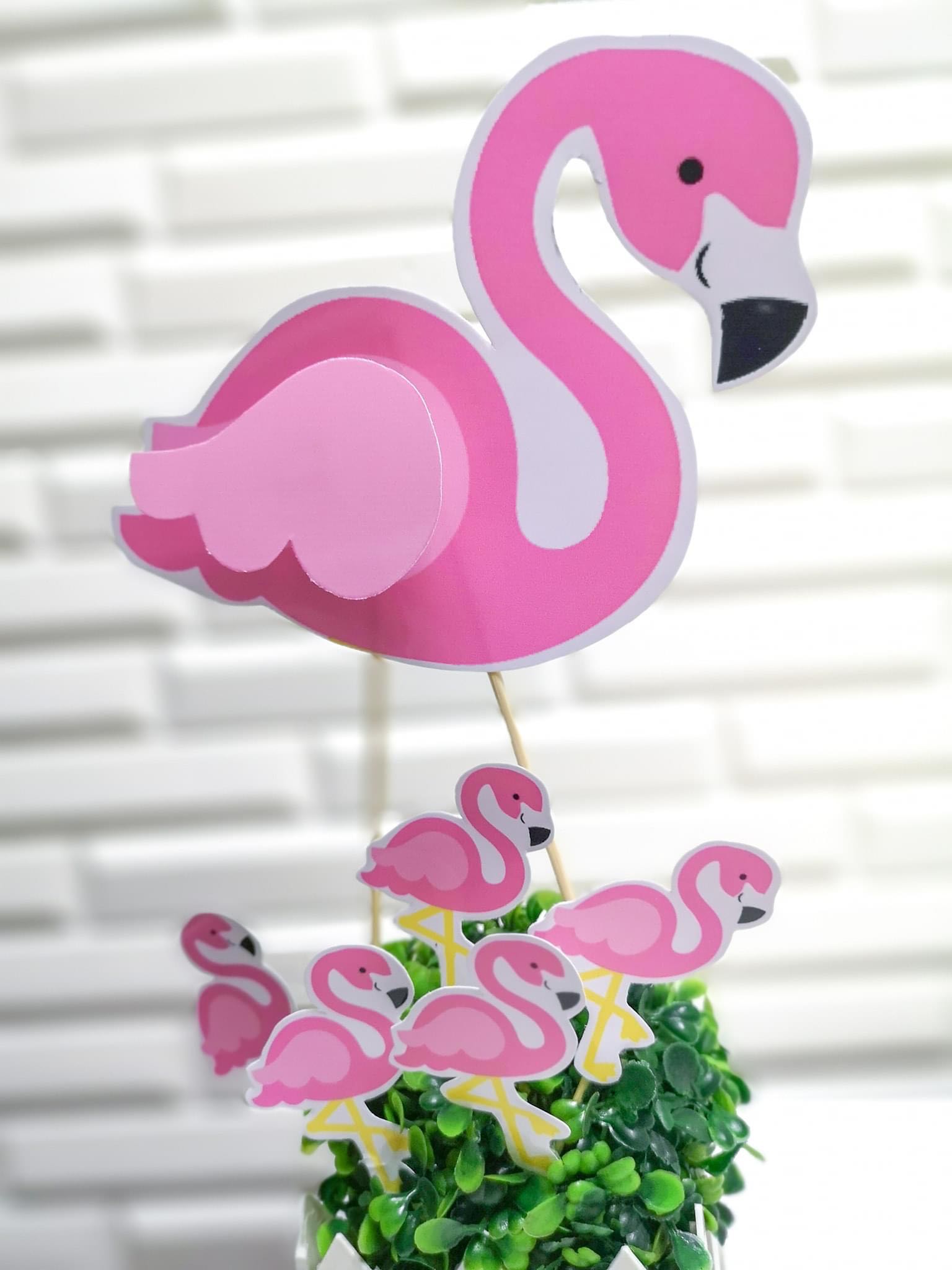 “Flamingo” Printable Cake & Cupcake Toppers, Design & Craft, Art ...
