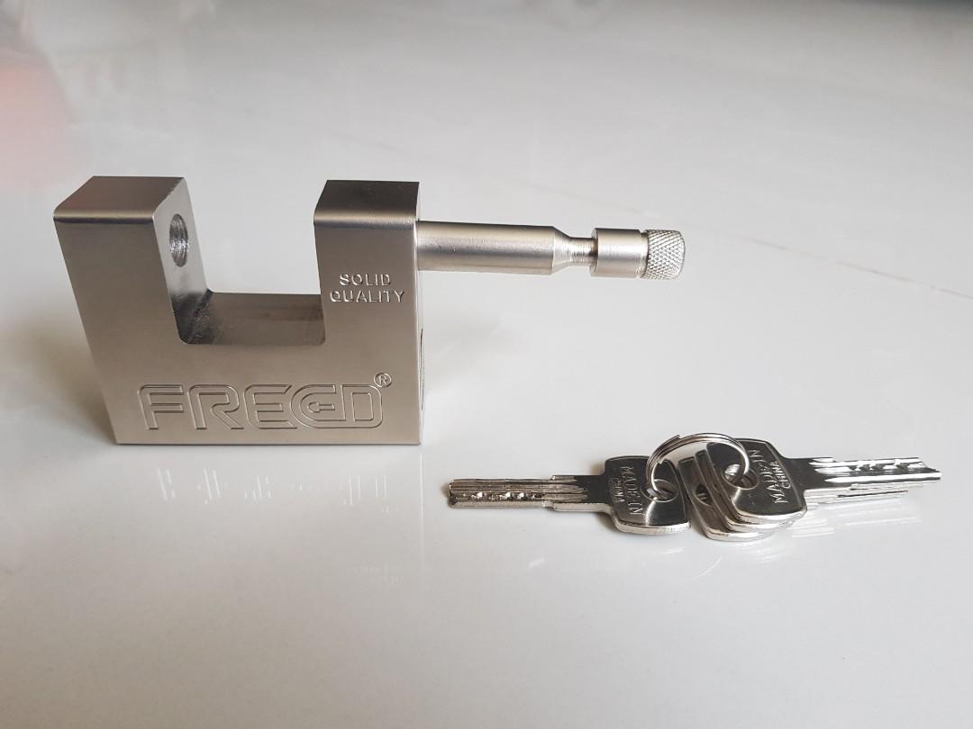 HDB Gate Warehouse Storage Armoured Padlock 84 x 70 mm, Everything Else ...