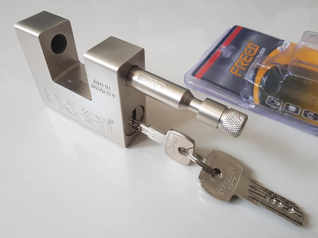 HDB Gate Warehouse Storage Armoured Padlock 84 x 70 mm, Everything Else ...