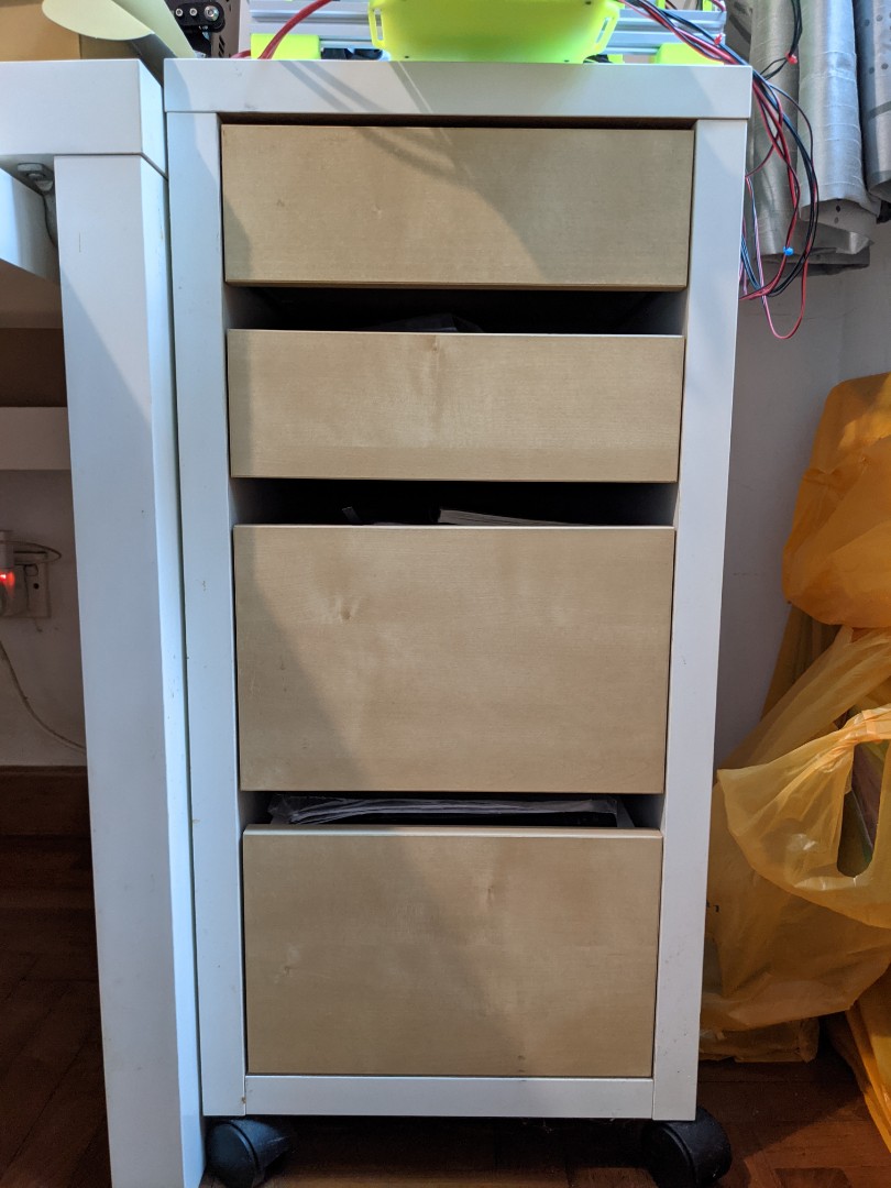 IKEA MICKE Drawer Unit (w wheels), Furniture & Home Living, Furniture ...