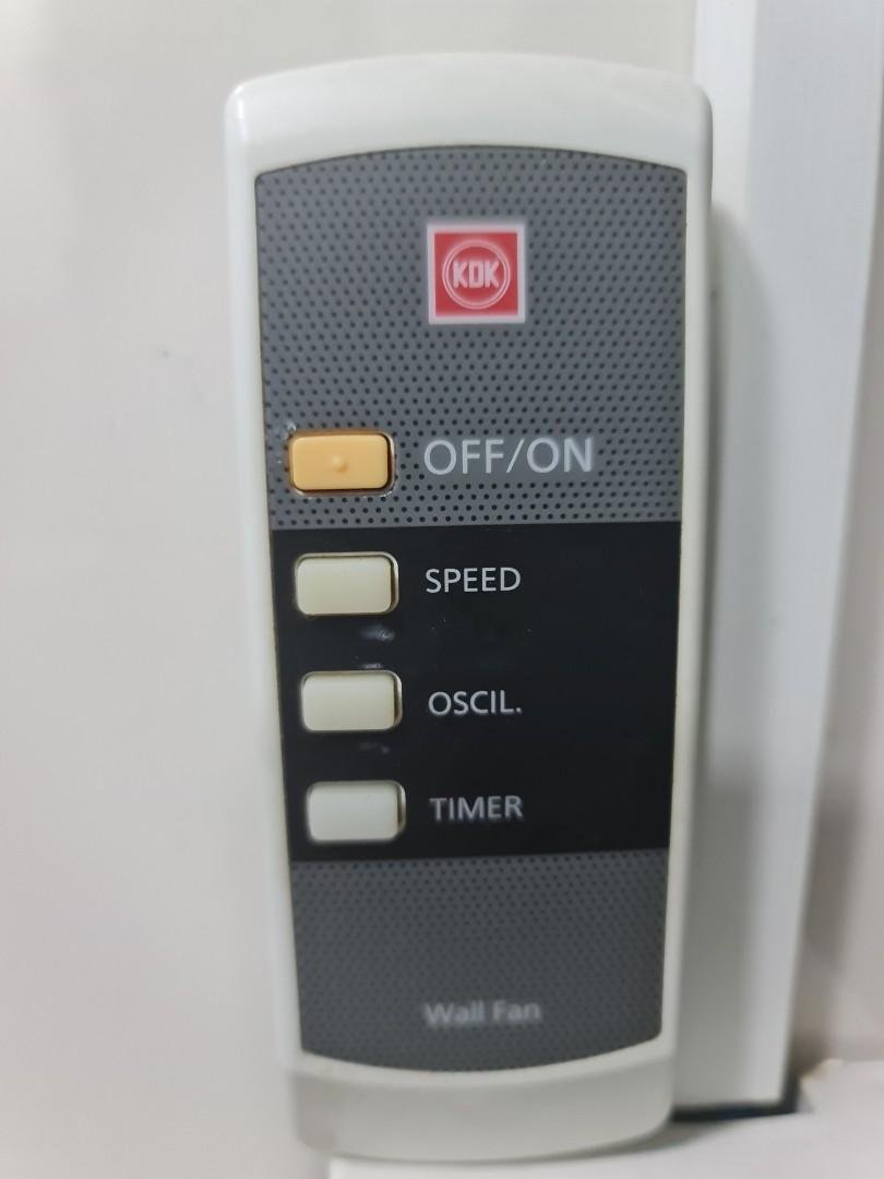 KDK Wall Fan with Remote Control, Electronics, Others on Carousell