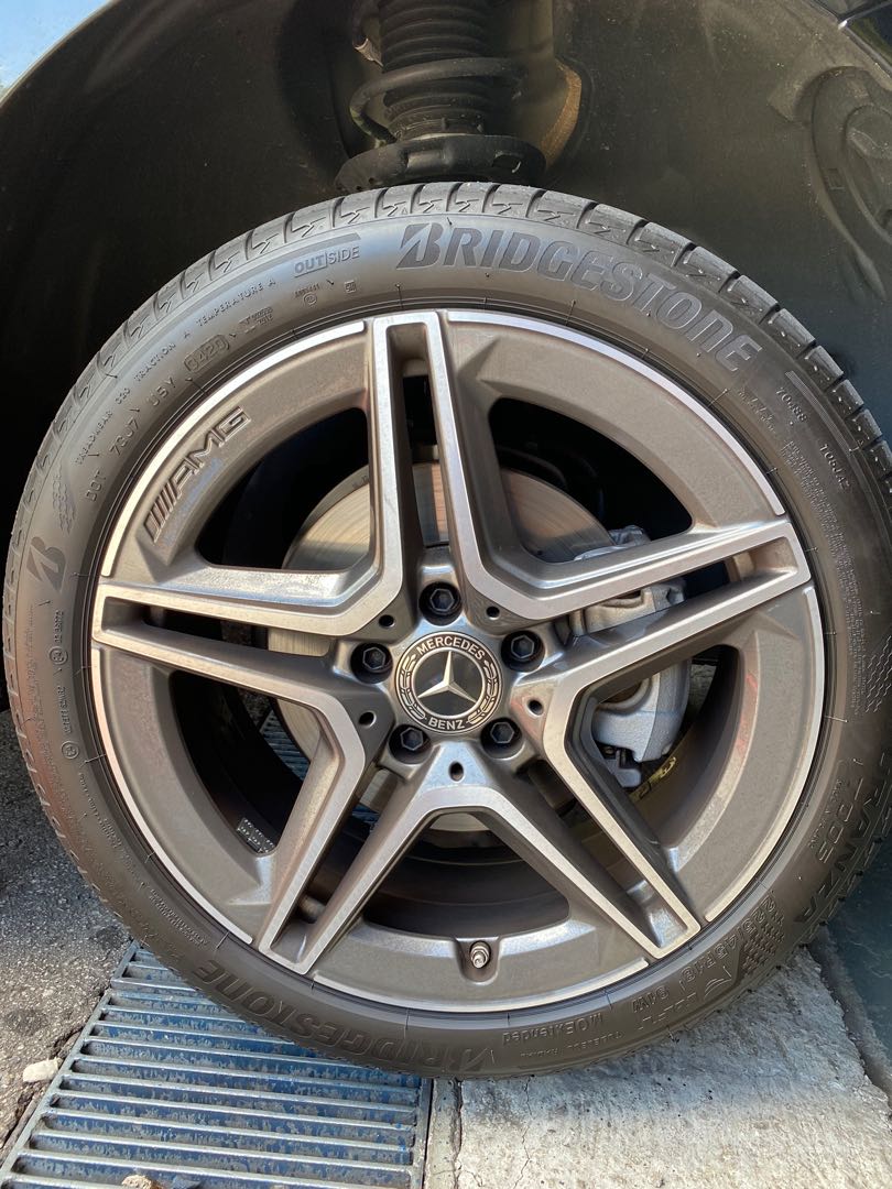 Mercedes amg rims 18", Car Accessories, Tyres & Rims on Carousell