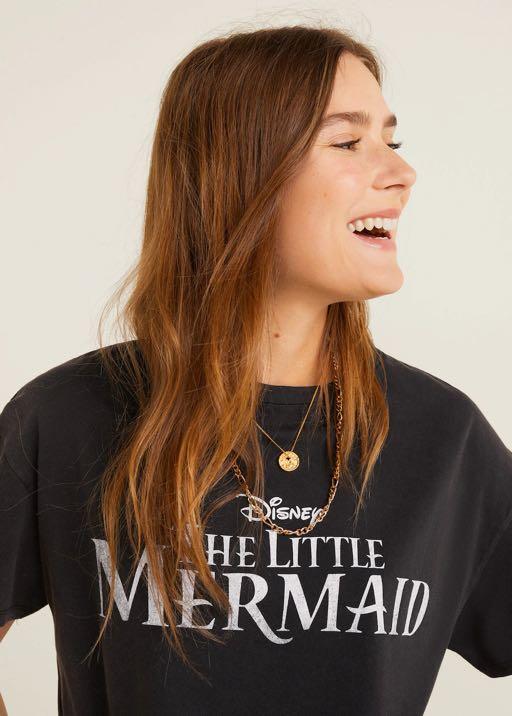 New !! Mango Mermaid Disney Tshirt, Fesyen Wanita, Pakaian Wanita ...