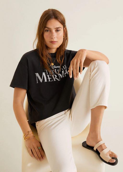 New !! Mango Mermaid Disney Tshirt, Fesyen Wanita, Pakaian Wanita ...