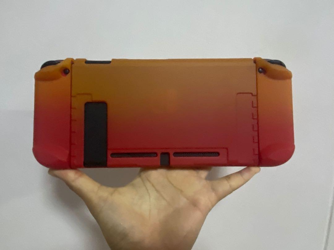 Nintendo Switch Red Orange Gradient Case, Video Gaming, Video Game ...