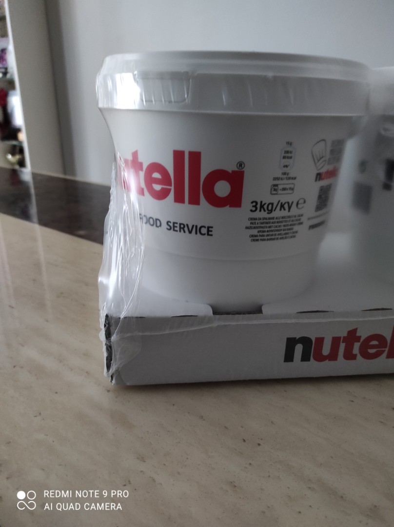 nutella tub 3kg, Food & Drinks, Packaged & Instant Food on Carousell