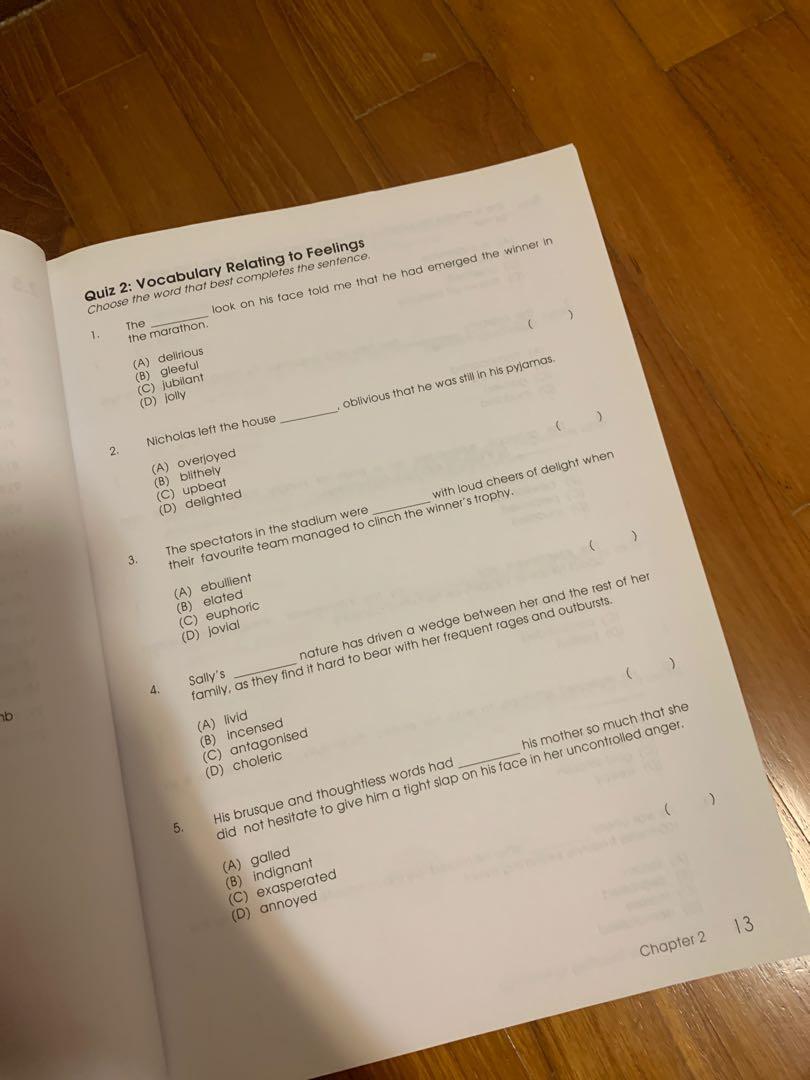 O Level English Vocabulary Exercise Book, Hobbies & Toys, Books ...