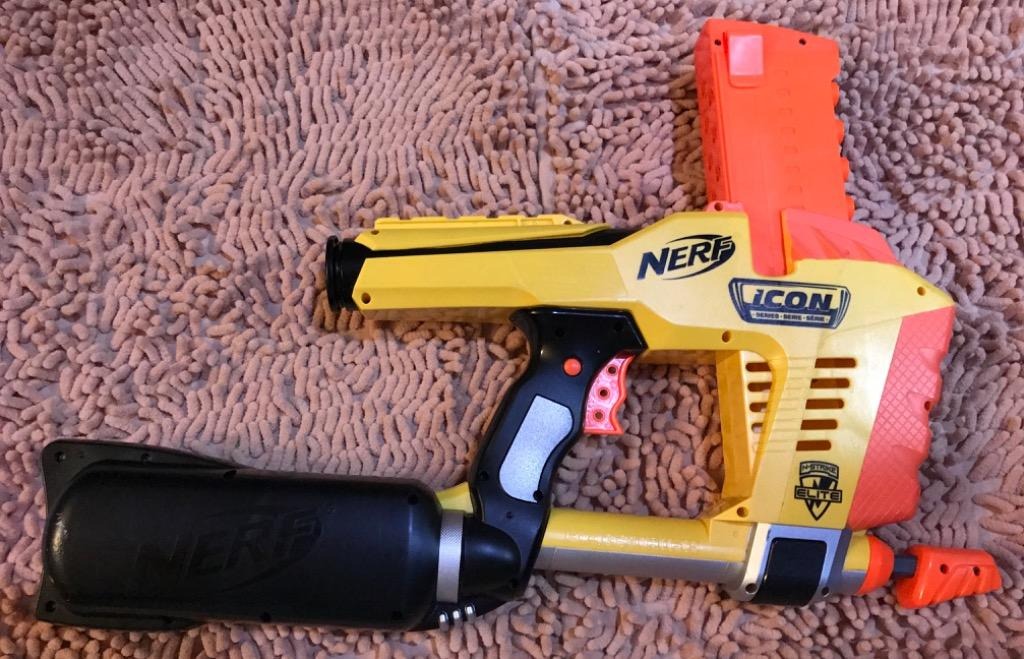 Original Nerf ICON SERIES MagStrike N-Strike Elite OT Orange Trigger ...