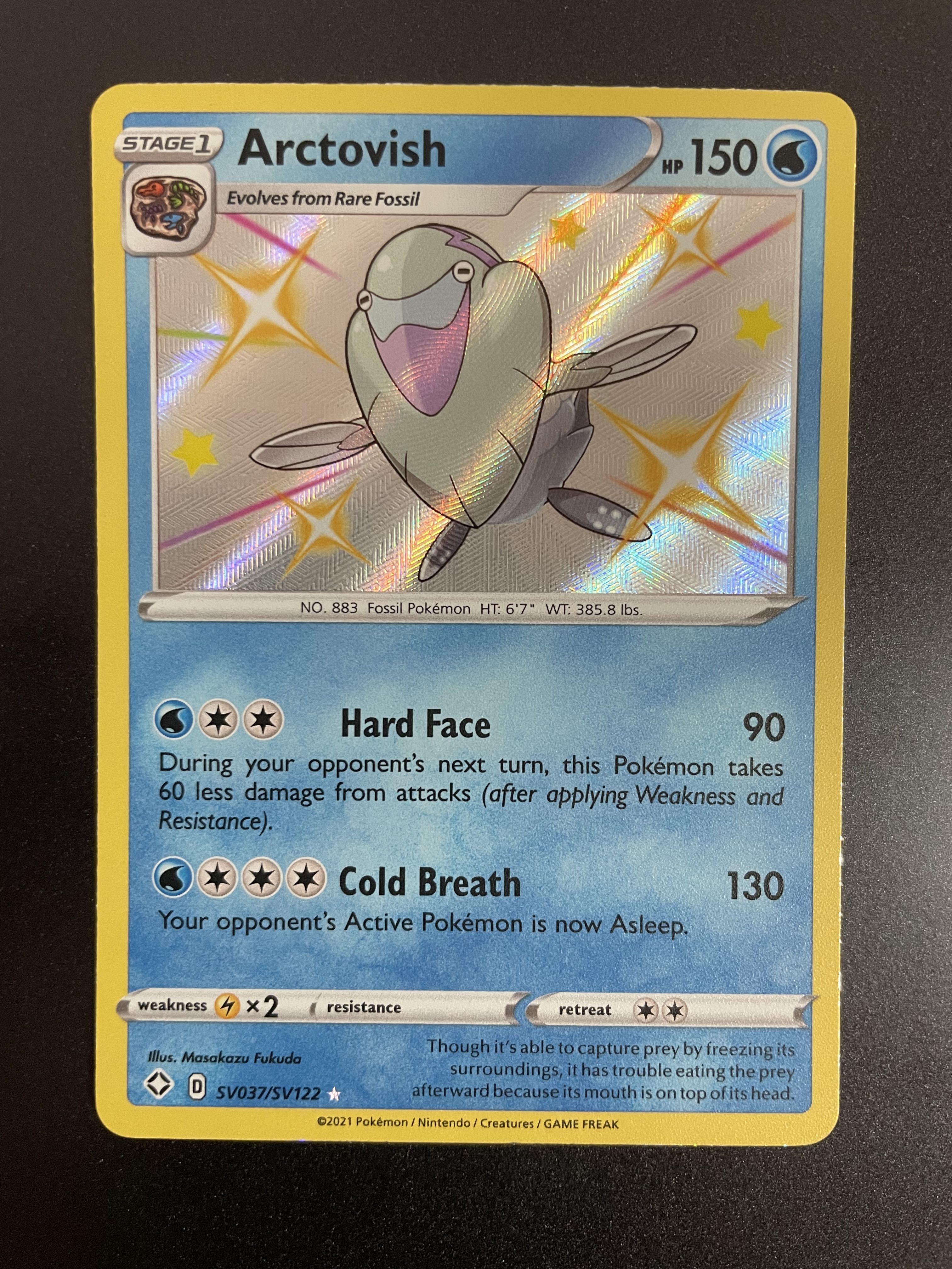 Pokemon TCG Arctovish - SV37/SV122 - Shiny Rare Shining Fates, Hobbies ...