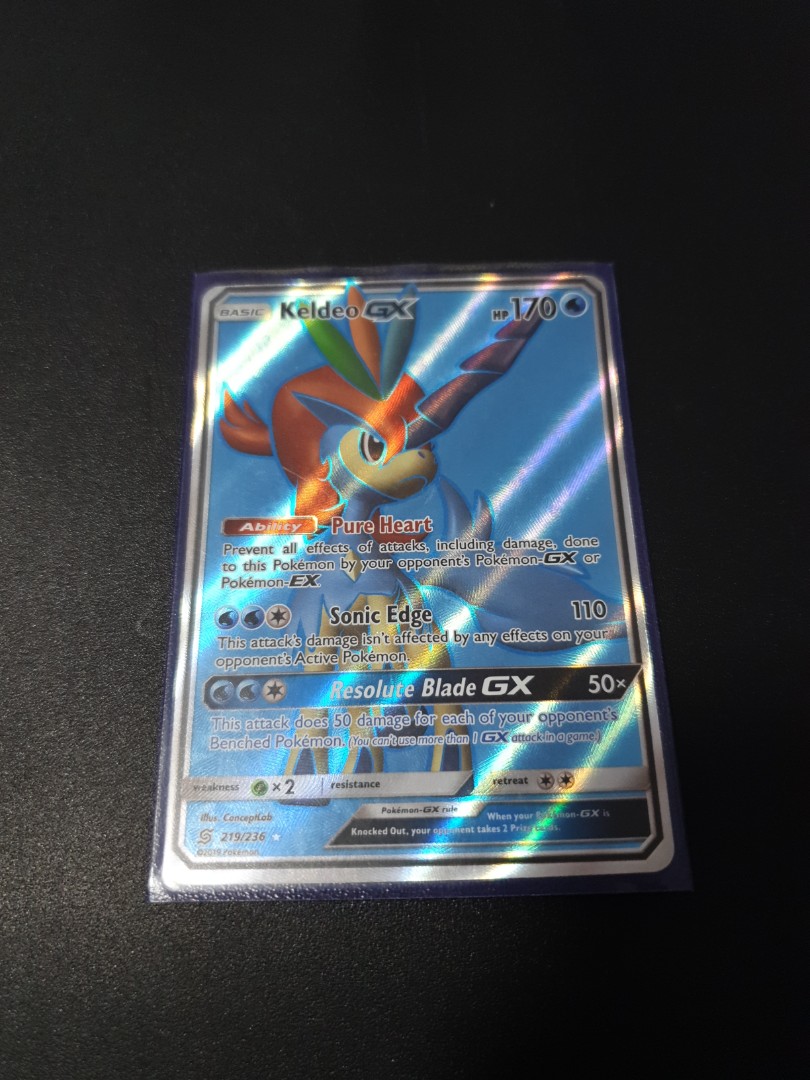 Pokemon TCG Keldeo GX Full Art Ultra Rare, Hobbies & Toys, Toys & Games ...