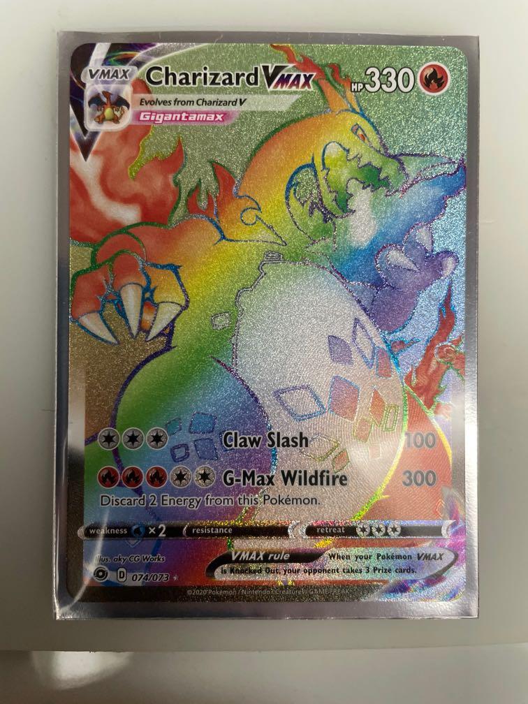 Rainbow Rare Charizard VMAX, Hobbies & Toys, Toys & Games on Carousell