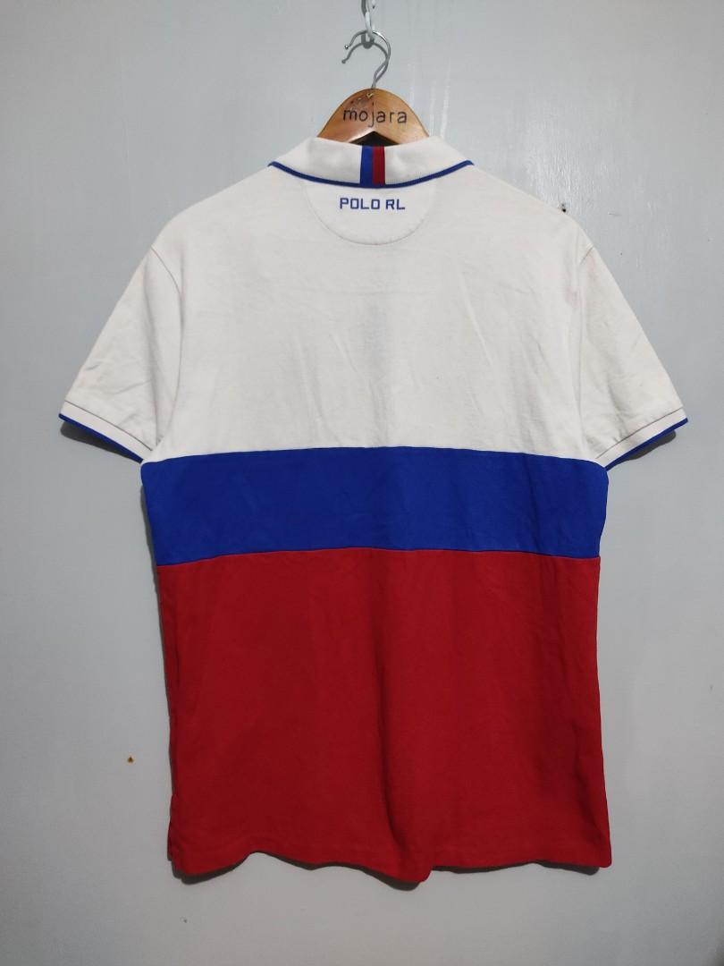 Ralph Lauren Polo Russia Tricolor Polo shirt, Men's Fashion, Tops ...
