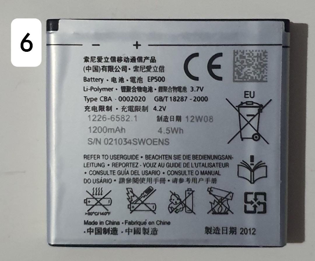 Sony Ericsson Original Battery Li-Ion-Polymer, Mobile Phones & Gadgets ...