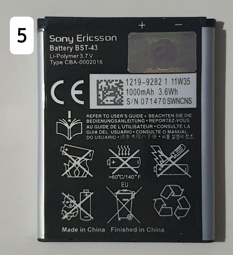 Sony Ericsson Original Battery Li-Ion-Polymer, Mobile Phones & Gadgets ...