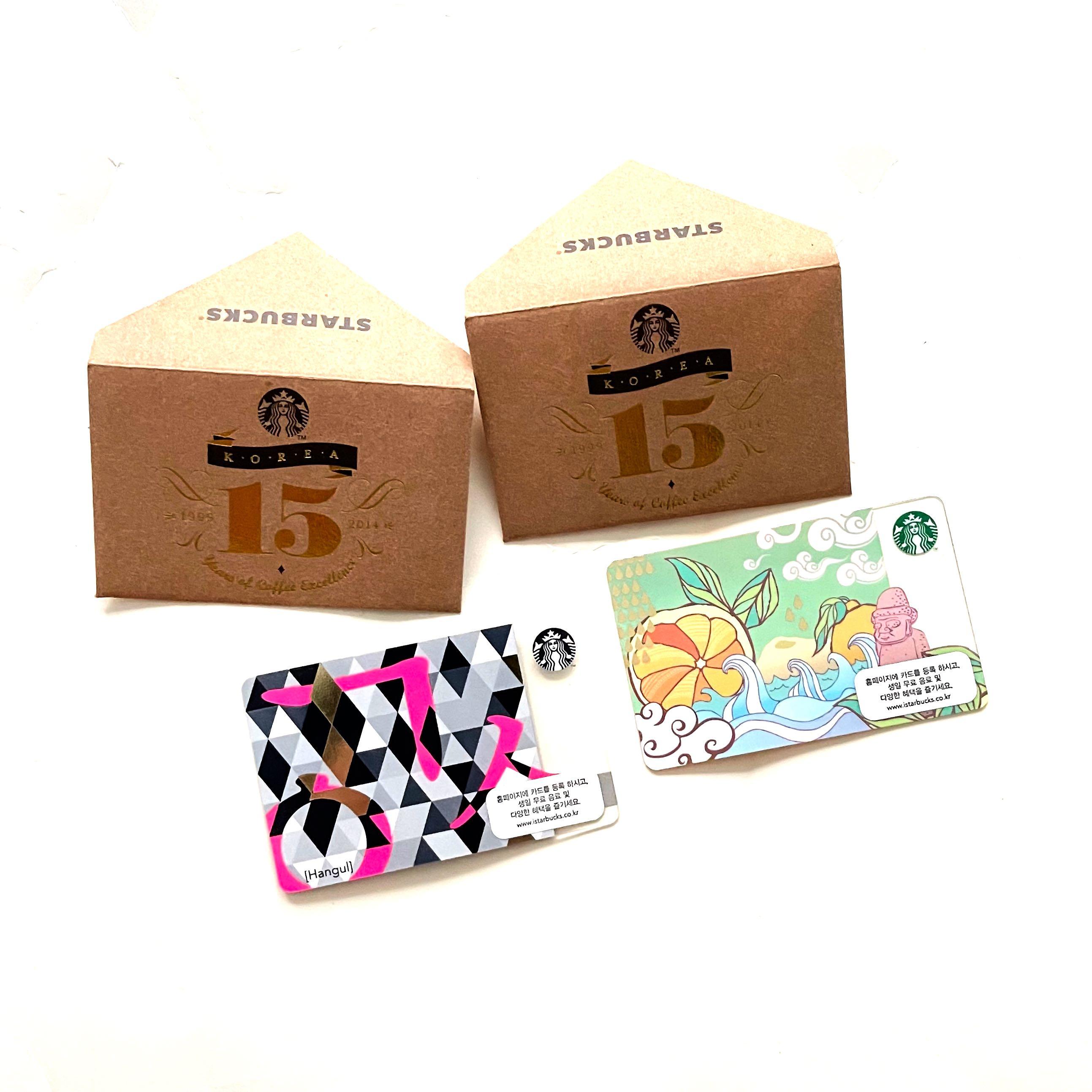 STARBUCKS KOREA Points Card (Hangul/Jeju) 15th Anniversary Limited ...