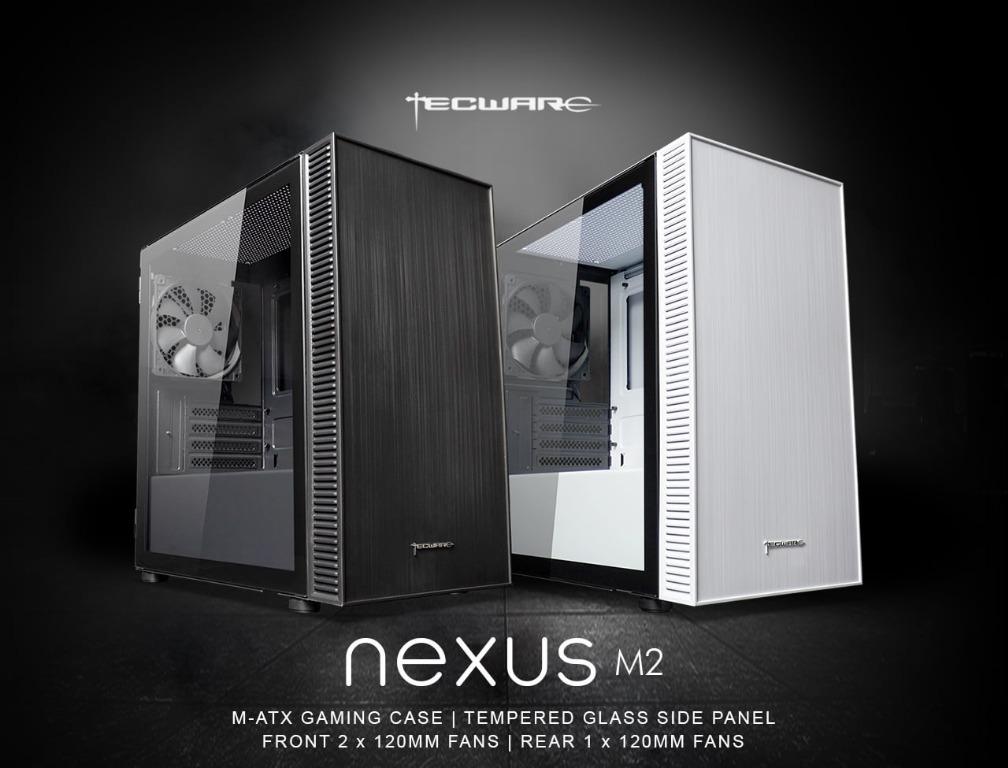 Tecware Nexus M2 Micro-ATX Casing (Black/White), Computers & Tech ...