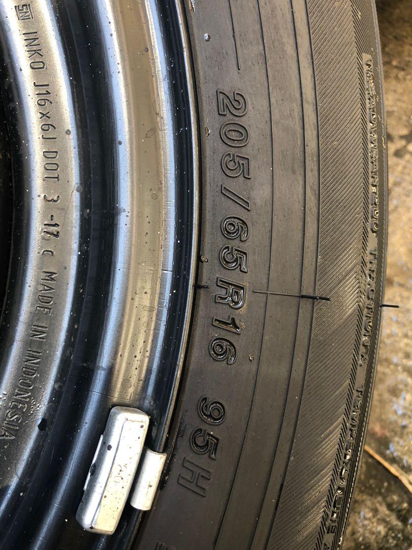 Toyota Innova stock rims & tires, Car Parts & Accessories, Mags and ...