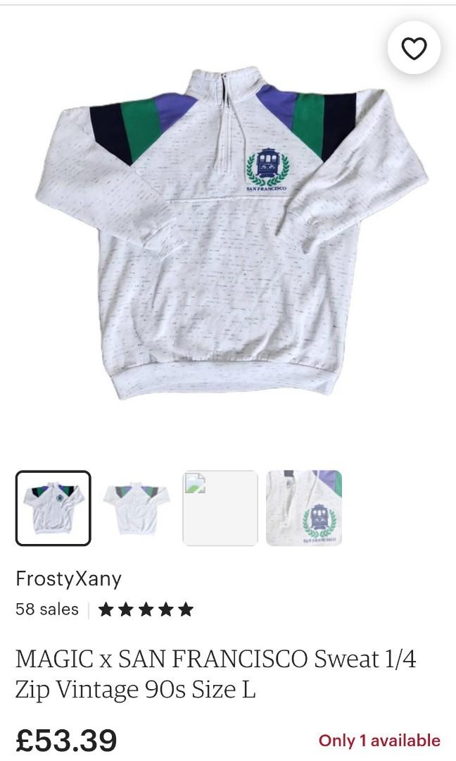 90s Rare Vintage Jaket Magic X San Francisco, Fesyen Pria, Pakaian ...