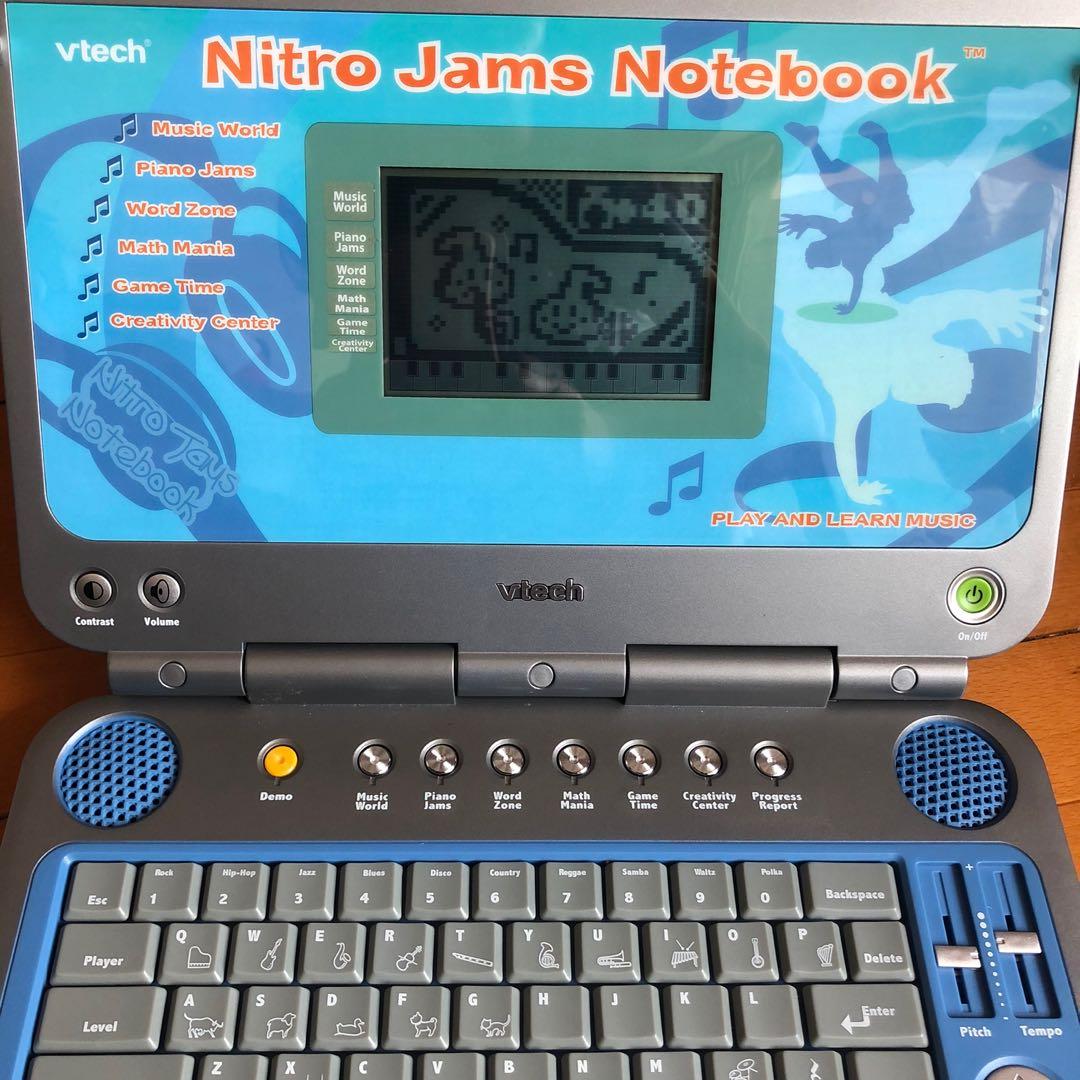 vtech Nitro Jams Notebook 偉易達兒童第一部筆記本👍🏻, 兒童＆孕婦用品, 嬰兒玩具 - Carousell